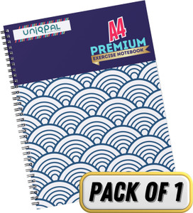 UNIQPAL Spiral-Bound Ruled Notebook (200 PAGES X 1 NOTEBOOK) A4 ...