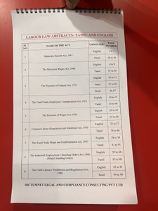 DICTUMNET LABOUR LAW ABSTRACTS-TAMIL AND ENGLISH Regular Journal ...
