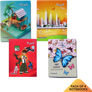 PEARL Premium Regular Notebook Unruled 160 Pages Price in India - Buy ...