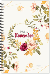 ESCAPER Floral Hello November Monthly Diary, November Month diary A5 ...