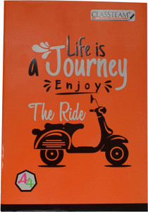 ClassTeam Long Register Notebook A4 Notebook single rule 208 Pages ...