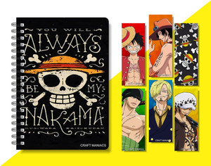 craft maniacs 2024 ONE PIECE DIARY & 6 FREEBIE BOOKMARKS A5 Diary RULED ...