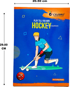 NKcreation Collage book 29cm x 20.50cm A4 Notebook Single line Ruller ...