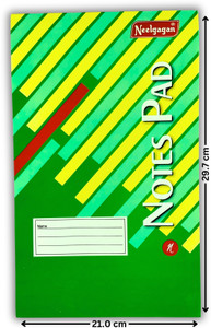 NEELGAGAN Note Sheet Pad A4 Size 200 Page.Ledger Paper (P-2) A4 Note ...