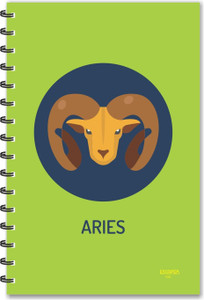 ESCAPER ARIES Designer Zodiac Diary (Ruled - A5 Size), Zodiac Sign ...