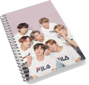 Pinklips Shopping BTS Bangtan Boys A5 Notebook Ruled 100 Pages Price in ...