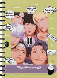 Inkraft BTS Korean Band Designer Spiral Notebook|Trendy notebook for ...