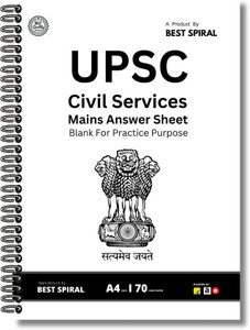 Best Spiral | UPSC Mains Answer Writing Booklet | UPSC Mains Answer ...