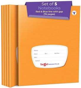 Target Publications Notebooks Red and Blue Line with Gap| Small Copy ...