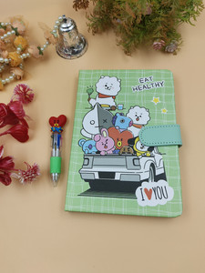Paper Bear BTS A4 Diary ruled 160 Pages Price in India - Buy Paper Bear ...