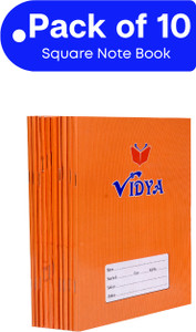 vidya Machine Making |Square Writing Note Book | Pack of 10 |Size 24 x ...