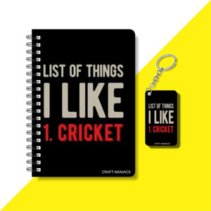 craft maniacs CRICKET 2024 NOTEBOOK COLLECTION A5 Diary RULED 160 Pages ...
