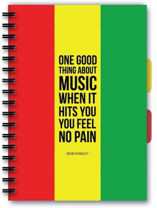 CyberNotes Notebook A5 Ruledskart Bob Marley Music | Lyrics | Weed ...