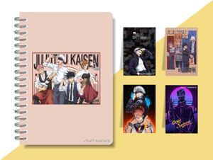 craft maniacs ANIME DIARY & 4 MAGNETIC BOOKMARKS A5 Diary RULED 160 ...