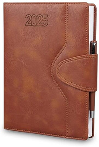 Excel 2024 PU Leather Executive Diary, Planner with Sunday Full Page ...
