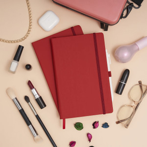 Doodle Pro Series Executive A5 PU Leather Hardbound Ruled Diary with ...