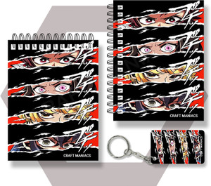 craft maniacs DEMON SLAYER A6 Notebook Unruled 120 Pages Price in India ...
