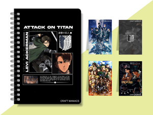 craft maniacs ANIME DIARY & 4 MAGNETIC BOOKMARKS A5 Diary RULED 160 ...