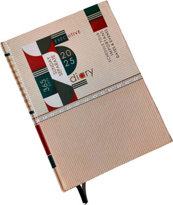Excel Executive Style Month Cut Hard Bound Diary with Sunday full Pages ...
