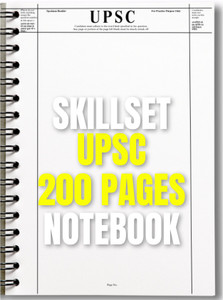 SKILLSET UPSC Notebook - A4 Unruled 200 Pages for UPSC Answer Writing ...