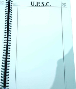 upsc NA A4 Notebook Spiral UPSC Mains Answer Writing Booklet 70gsm ...
