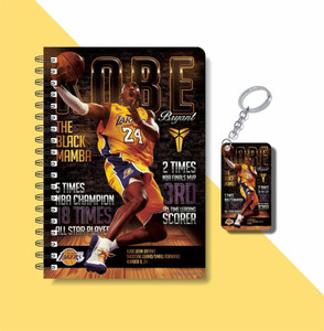 craft maniacs 2023 KOBE DIARY + KEYCHAIN A5 Note Book RULED 160 Pages ...