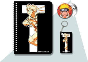 craft maniacs NARUTO DIARY & 2 FREEBIE A5 Notebook RULED 120 Pages ...