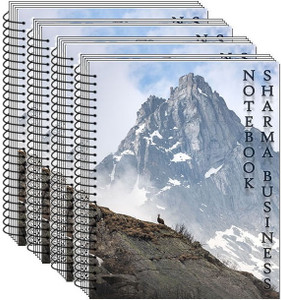 KRASHTIC Sprial Notebook A4 Size Multipurpose Unruld White Page (HILL ...