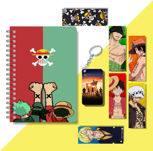 craft maniacs ONE PIECE DIARY & 6 FREEBIE BOOKMARKS & ONE KEYCHAIN A5 ...