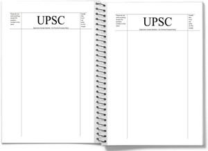 scruton UPSC A4 Notebook SPIRAL Mains Answer Writing Booklet, 70 GSM ...
