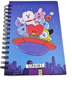 Paper Bear BT21 A5 Diary Unruled 150 Pages Price in India - Buy Paper ...