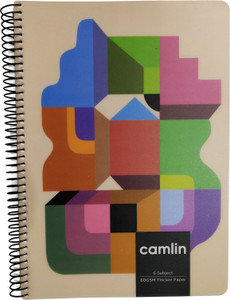 Camlin 6 Subject Spiral A4 Notebook Single Line 400 Pages Price in ...
