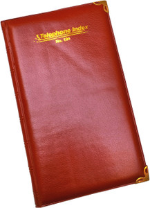 Picso Designer Telephone Index & Address Book With Soft Leather Cover ...