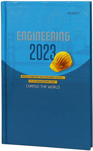 crownlit Hard Bound Engineering A5 Diary Both sides ruled 300 Pages ...