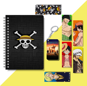 craft maniacs ONE PIECE DIARY & 6 FREEBIE BOOKMARKS & ONE KEYCHAIN A5 ...