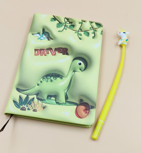 Paper Bear Dinosaur A5 Diary Designer 80 Pages Price in India - Buy ...