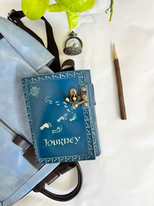 VINTAGE STORE Journey Leather Emboss With Antique Paper A5 Diary Un ...