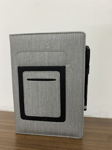 Anicca A5 Size Grey color with Pen Holder Mobile Slot Notebook Leather ...
