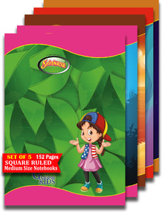 Srinivasa Square Ruled Notebooks 152 Pages | Medium Size| 54 GSM For ...
