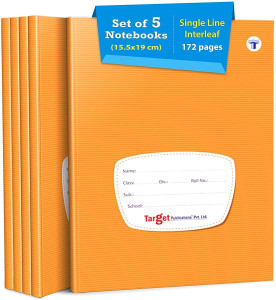Target Publications Single Line Interleaf Notebooks |Copy | Writing ...