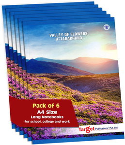 Target Publications Long Notebooks | Valley of Flowers | A4 Size Copy ...