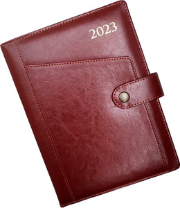 Excel Leather Cover 2023 Executive Diary Planner ,Monthly Cut with ...