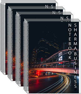 SHARMA BUSINESS Set of 4 Plain White Page Notebook Blank Notebook For ...