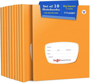 Target Publications Big Square Maths Notebooks |Maths Copy|Square 1 ...