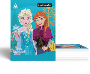Classmate Frozen Themed | Regular A5 Notebook Single Line 172 Pages ...