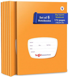 Target Publications Big Square Notebooks for Kids | Maths Copy Book ...