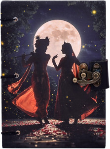 NIZAM HANDICRAFT Handmade Radha krishna Printed Cardboard Journal Diary ...