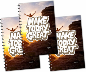 ESCAPER Make Great Today (A) Designer Diaries (Ruled - A5 Size - Pack ...