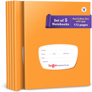Target Publications Red & Blue Line Notebooks | Four Line Copy | 172 ...