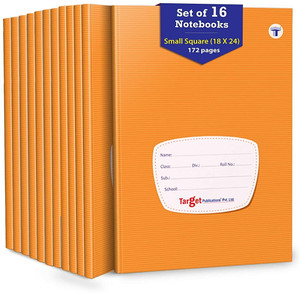 Target Publications Small Square Maths Notebooks for School Kids ...